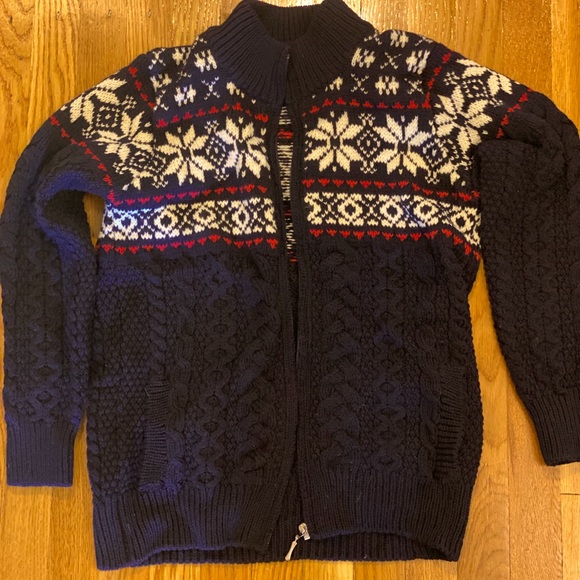 Aran Crafts | Sweaters | Aran Craft Blue Irish Knit Wool Sweater Size ...